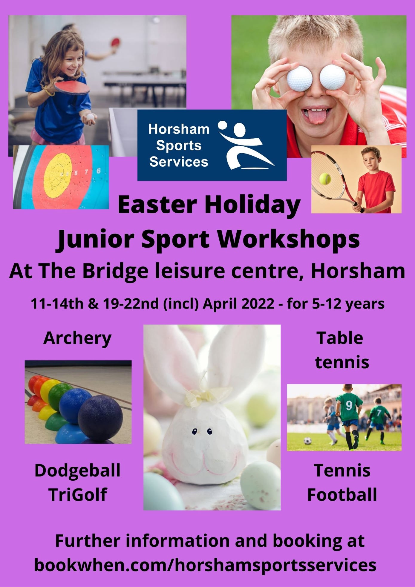 Easter Junior Sports Workshops - Horsham Sports Services at The Bridge