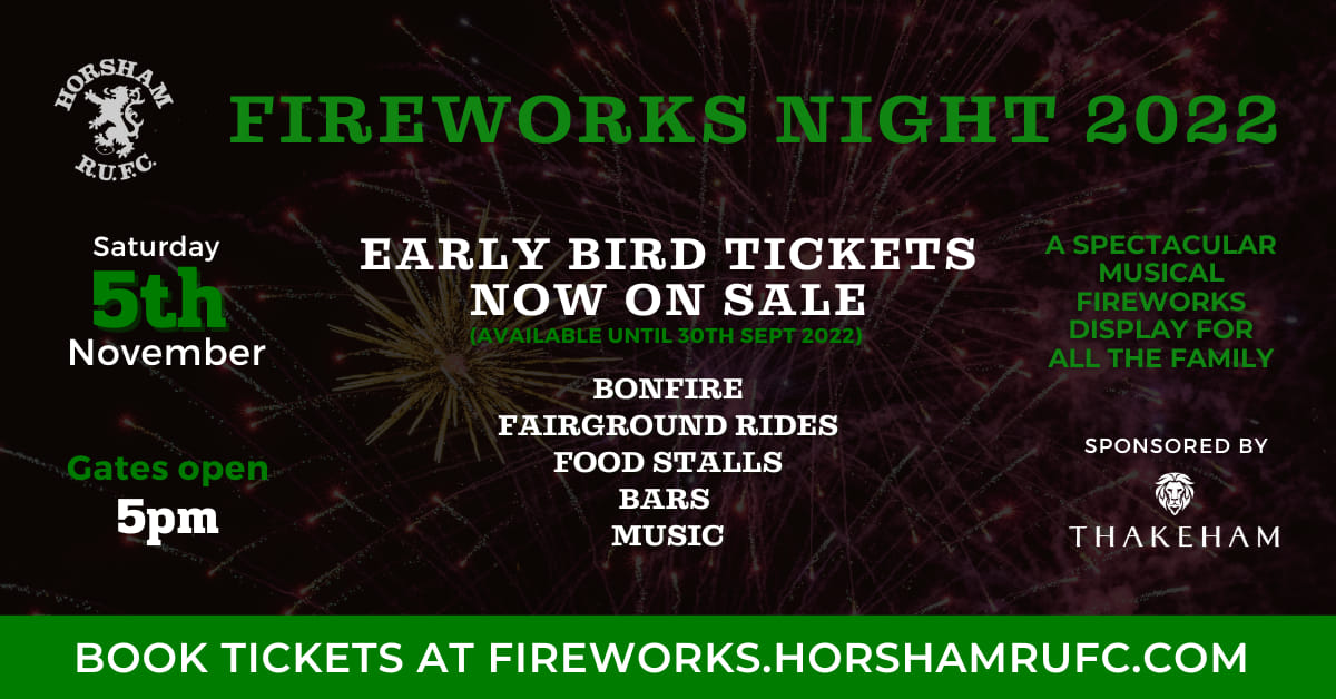 Fireworks Night SOLD OUT - Horsham Rugby Club